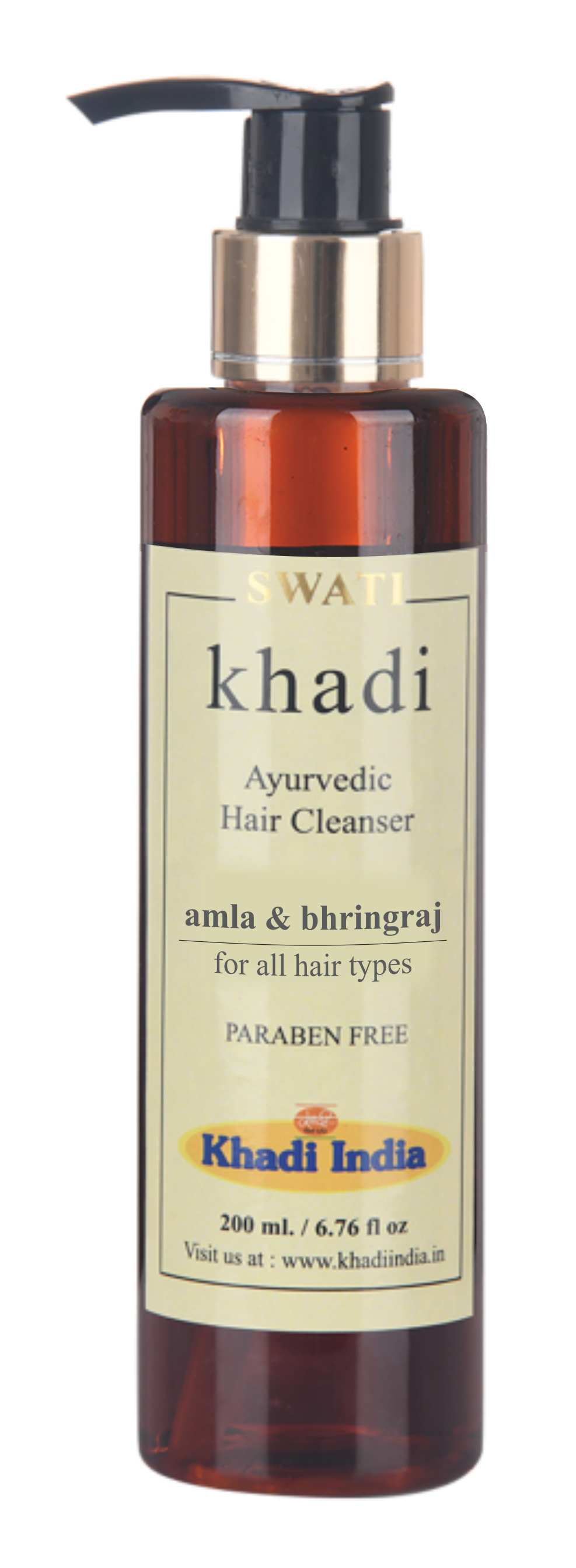 Khadi Ayurvedic & Herbal Hair Cleanser - Amla & Bhringraj – Swati Khadi
